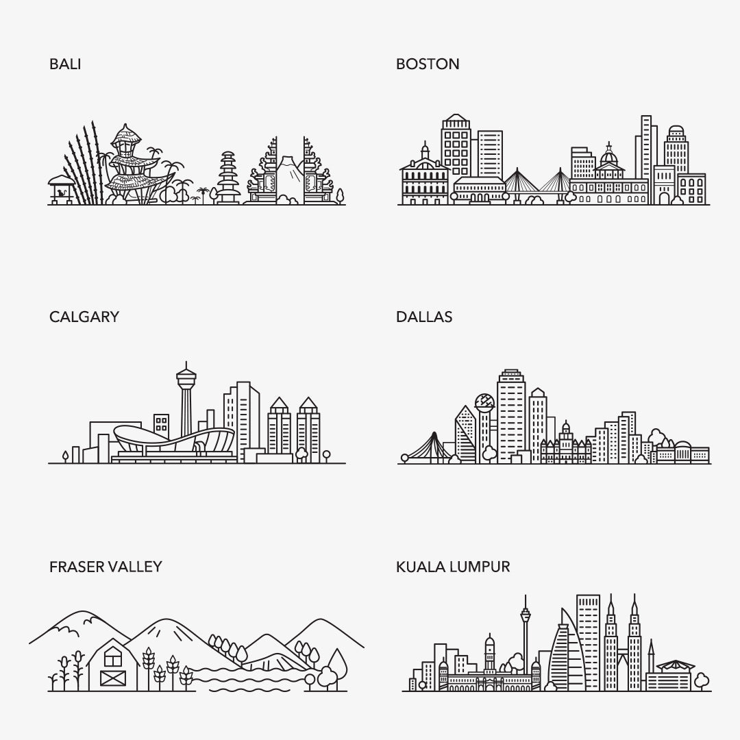 Skyline Coaster Set | ChopValue